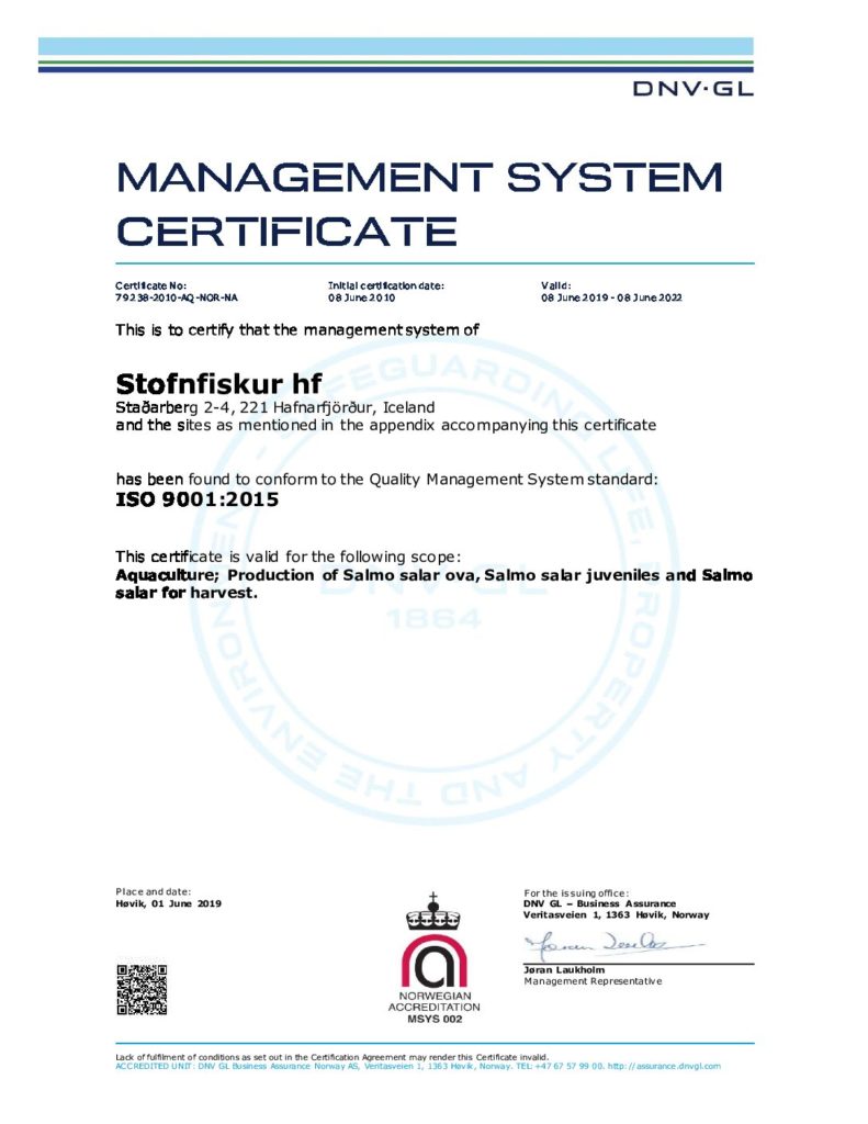 Certificates - Benchmark Genetics
