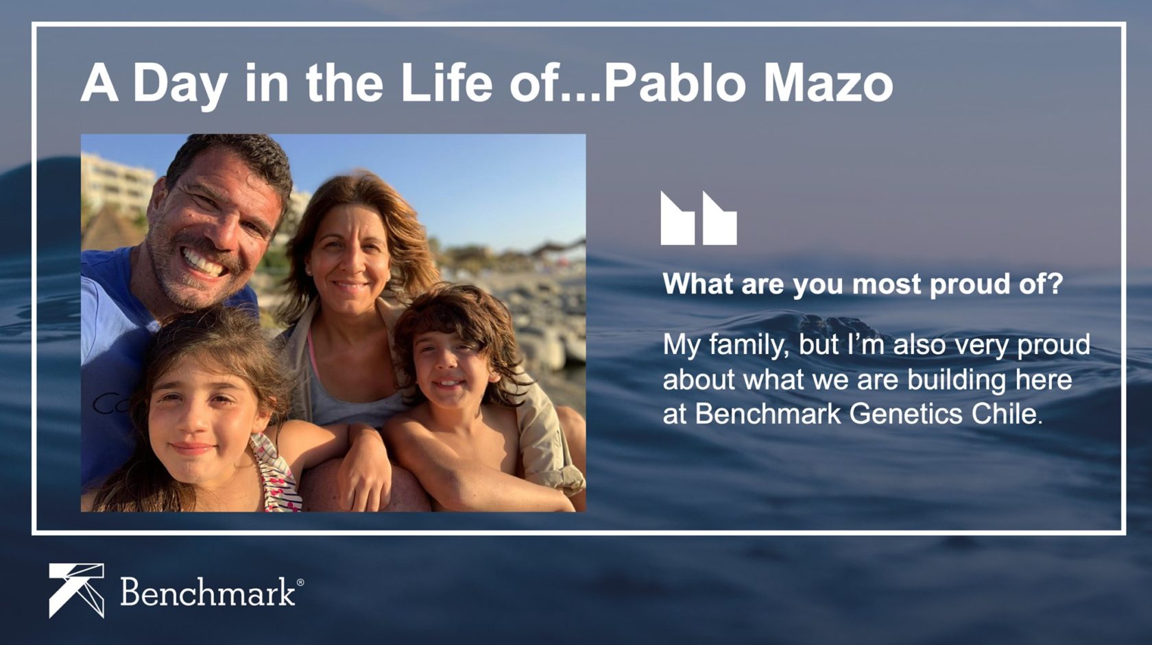 Pablo Mazo - Day in the life - Benchmark Genetics